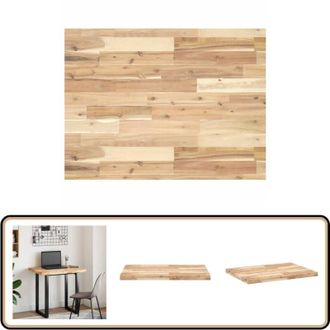 vidaXL Waschtischplatte Unbehandelt 100x60x4 cm Massivholz Akazie - Waschtisch Platte - Holz Waschttisch - Akzidenzholzw&auml;schetisch - Badezimmerm&ouml;bel