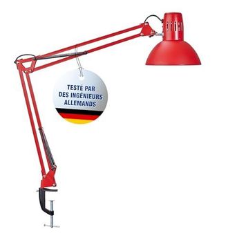 Maul lampe de bureau MAULstudy en métal | Lampe LED professionnelle | Lampe pince flexible pour le bureau et latelier | Haute qualité déclairage à LED | La