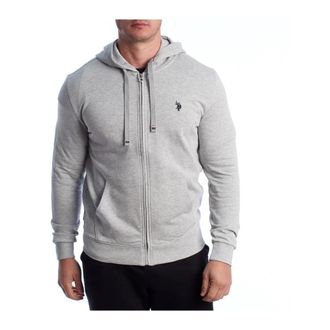U.S.Polo Association Zip-Hoodie zum Durchkn&ouml;pfen - - Sweatshirts & Hoodies - Herren - Grau - L