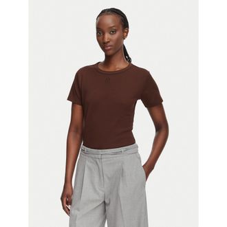 HUGO BOSS T-Shirt Deloris 50512002 Braun Regular Fit