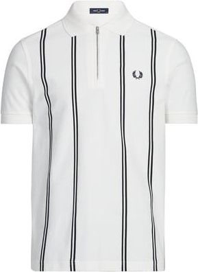 Fred Perry Polo manches courtes &agrave; rayures en coton
