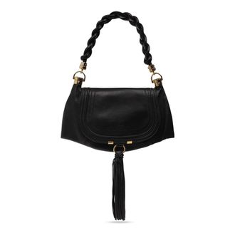 Chlo&eacute; Marcie Foulard Small Shoulder Bag - - Bags - Damen - Schwarzk - ONE SIZE