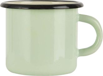 Ib Laursen [W] Becher Emaille hellgrün m/Creme innen
