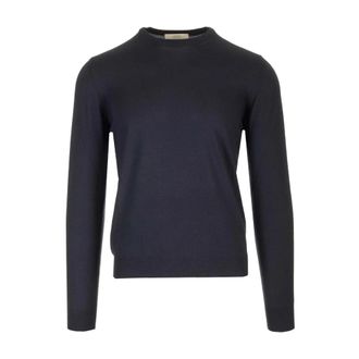 Mauro Ottaviani Rundhals-Wollpullover - - Knitwear - Herren - Blau - M