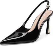 Queen Helena Slingback avec talon haut d&eacute;collet&eacute; femme K4512, Noir, 41 EU