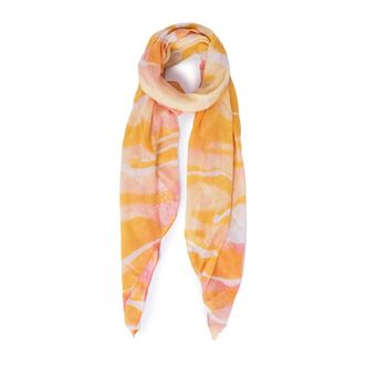 Pieces Femme, Accessoires, Orange, Taille: ONE Size &Eacute;charpe Orange Tie-Dye pour Femmes