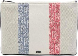 Dior Pre-owned Toile sacs-dior - Femme - Pre-owned - Beige - Taille: ONE Size