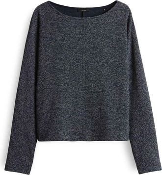OPUS Damen Sweatshirt | GISERE Loose Sweatshirt mit Fledermaus&auml;rmeln Coal Blue, 42