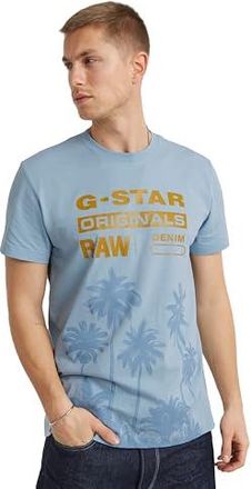 G-Star G-Star Homme T-Shirt Palm Originals, Bleu (faze blue D24681-336-6481), S