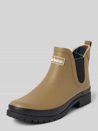 Barbour Stiefel mit Label-Pr&auml;gung Modell Mallow Chelsea Welly
