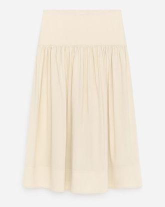 Arket Midirock In A-Linie -Beige
