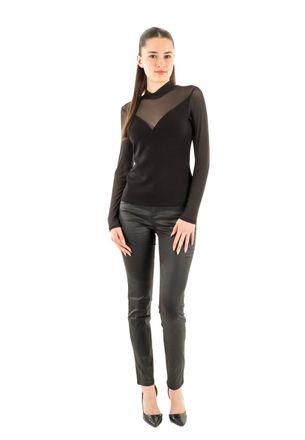 Morgan Damen 242-timara Kurzarm-T-Shirts, Schwarz, Small