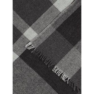 Saison 1865 Echarpe &agrave; carreaux en laine et coton m&eacute;lang&eacute;s