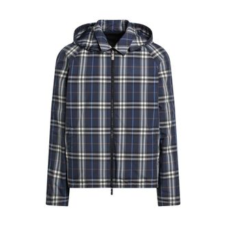 Burberry Reversible Check Cotton Jacket - - Jackets - Herren - Blau - M