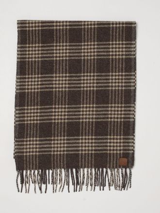 Eleventy &Eacute;charpe en m&eacute;lange de laine et cachemire &agrave; motif tartan et bords frang&eacute;s