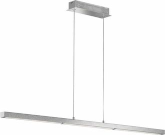 Wofi Leuchten Wofi - Hängeleuchte Touch Dimmer Esszimmerleuchte hängend Modern led Hängelampe dimmbar, Metall chrom, 25W 1960Lm warmweiß, l 102 cm 6402.01.01.7000