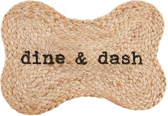 Mud Pie Dine Dash Futternapf-Matte, Jute