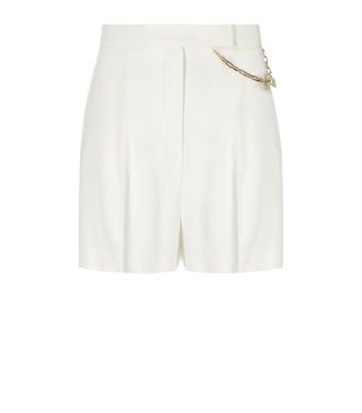 Elisabetta Franchi SHORTS IVOIRE AVEC CHA&Icirc;NE ELISABETTA FRANCHI
