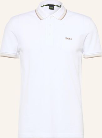 HUGO BOSS Piqu&eacute;-Poloshirt Paddy Curved Regular Fit weiss