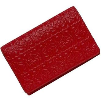 Loewe Portefeuille en cuir Pre-owned - Femme - Pre-owned - Rouge - Taille: ONE Size