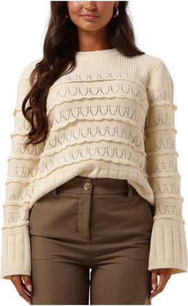 Y.A.S Beiger Strickpullover f&uuml;r Frauen - - Knitwear - Damen - Beige - XS