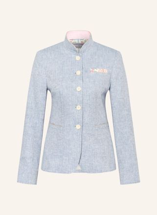 White Label Janker Mit Leinen blau