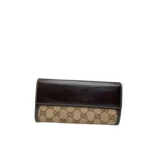 Gucci Portefeuille long continental pr&eacute;-poss&eacute;d&eacute; GG Monogram - Femme - Pre-owned - Beige - Taille: ONE Size