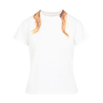 Maison Margiela Cotton Jersey T-shirt - - Tops - Damen - Wei&szlig; - M