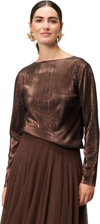 Zero Kurzarmshirt Damen Plissee-Shirt strukturiert (1-tlg) Falten