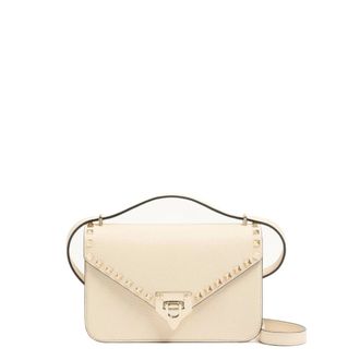 Valentino Garavani Sac bandouli&egrave;re Rockstud Petit Mod&egrave;le - Femme - Sacs - Blanc - Taille: ONE Size