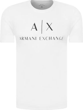 A|X Armani Exchange T-shirt pour homme 8NZTCJ Z8H4Z, manches courtes, col rond (blanc, L)