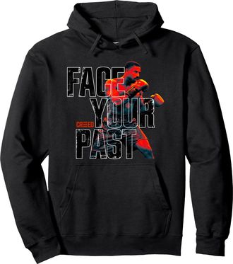 Creed Adonis Creed Face Your Past Schwarze Typografie Pullover Hoodie