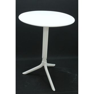 Nardi Neuwertig] Nardi Step Tisch Outdoor Gartentisch Balkontisch Bistrotisch Terrassentisch Weiß B-Ware