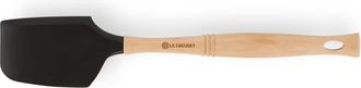 LE CREUSET Le Creuset Große Kochkelle Premium aus Silikon, Länge: 33 cm, Schwarz, 93007604140002