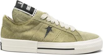 Rick Owens Homme, Chaussures, Vert, Taille: 40 1/2 EU Fur Baskets