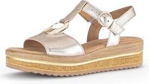 Gabor Sandales Journal pour femme, Puder Satin Met, 39.5 EU, 44.562