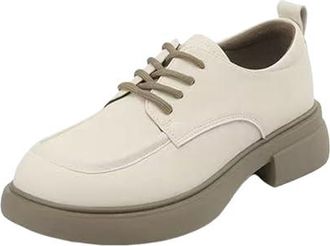 Generic Chaussures blanches polyvalentes pour femme - Baskets r&eacute;tro d&eacute;contract&eacute;es pour femme, blanc, 38.5 EU
