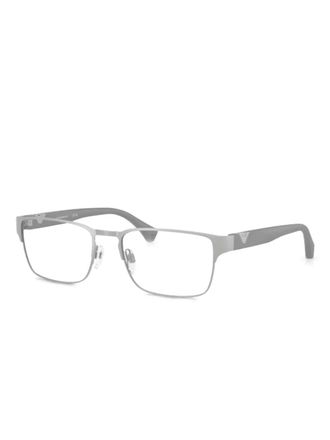 Emporio Armani lunettes de vue à monture rectangulaire - Gris