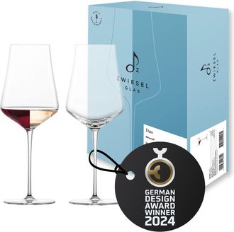 Zwiesel Glas Allround Weinglas Duo (2-er Set), hand- und maschinengefertigte Weingläser für Rot- und Weißwein, spülmaschinenfeste Tritan-Kristallgläser (Art.-Nr. 1