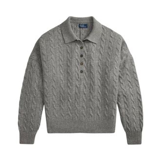 Polo Ralph Lauren Femme, Tops, Gris, Taille: 38 FR Polo Ralph Lauren Pulls