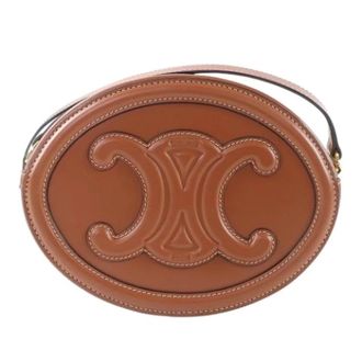 Celine Pre-owned Triomphe Oval Crossbody - - Pre-owned - Damen - Braun - ONE SIZE