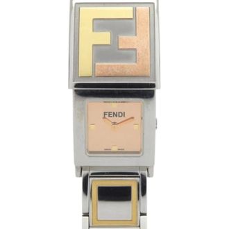 Fendi Montre en acier inoxydable doccasion - Femme - Pre-owned - Rose - Taille: ONE Size