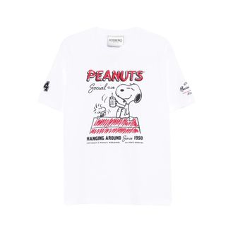 Iceberg Regular Fit T-Shirt mit Peanuts-Print - - Tops - Herren - Wei&szlig; - M