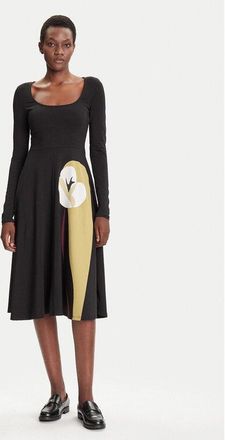 Desigual Kleid für den Alltag Lirio 25WWVK29 Schwarz Regular Fit