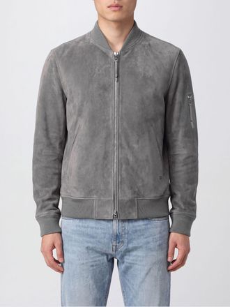 Tom Ford Blouson bomber en cuir de veau su&eacute;d&eacute; avec col c&ocirc;tel&eacute;