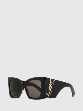 Saint Laurent Lunettes de soleil ail-de-chat en ac&eacute;tate avec monogramme YSL