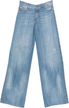 Ermanno Scervino Femme, Jeans, Bleu, Taille: 36 FR Cotton Pants