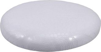 Valiclud Runder Ersatzsitz f&uuml;r Barhocker 29cm PU Sitzauflage Wei&szlig; Weiches Polster Fleckenabweisend Stuhlsitzkissen f&uuml;r Esszimmer und K&uuml;che
