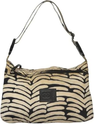 Chanel Pre-owned Nylon sacs-chanel - Femme - Pre-owned - Blanc - Taille: ONE Size