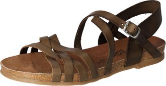 Cosmos Comfort Damen 6106-807 Flache Sandale, dunkelgr&uuml;n, 39 EU